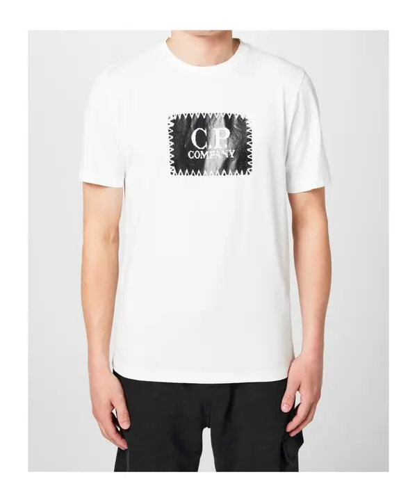 C.P. COMPANY Block Logo Regular Fit T-shirt