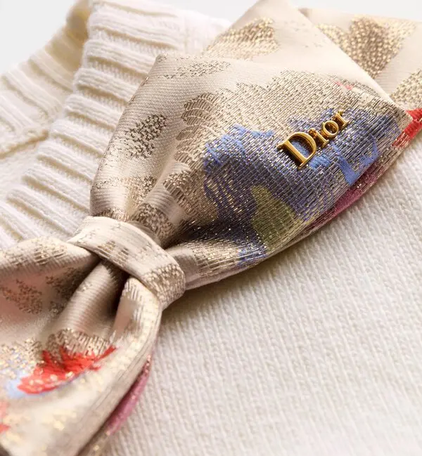 Dior Sweater With Embellished Bow Detail