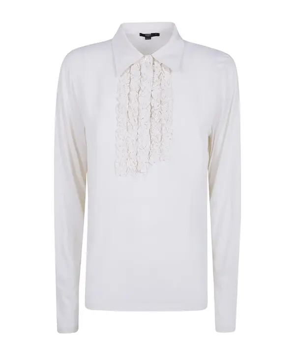 Seventy Ruffled Polo Neck Sweater