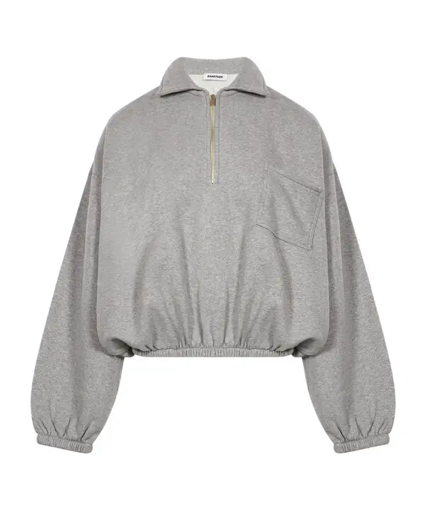 DARKPARK Cropped Sweatshirt - Grey
