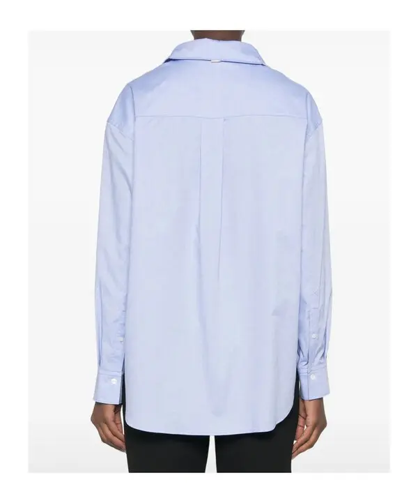 SYSTEM Asymmetric-front Chest-pocket Shirt