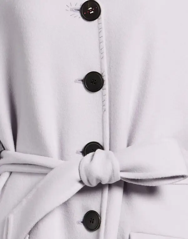 Marni Single-breasted Belted Felt Coat