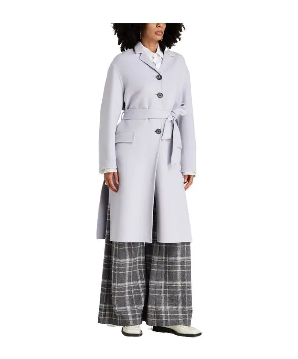 Marni Single-breasted Belted Felt Coat