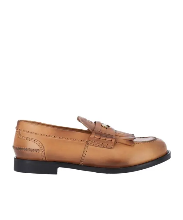 Miu Miu Fringed Leather Loafers