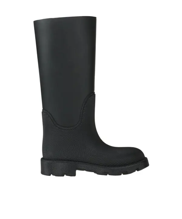 Burberry Solid-color Rubber Rain Boots