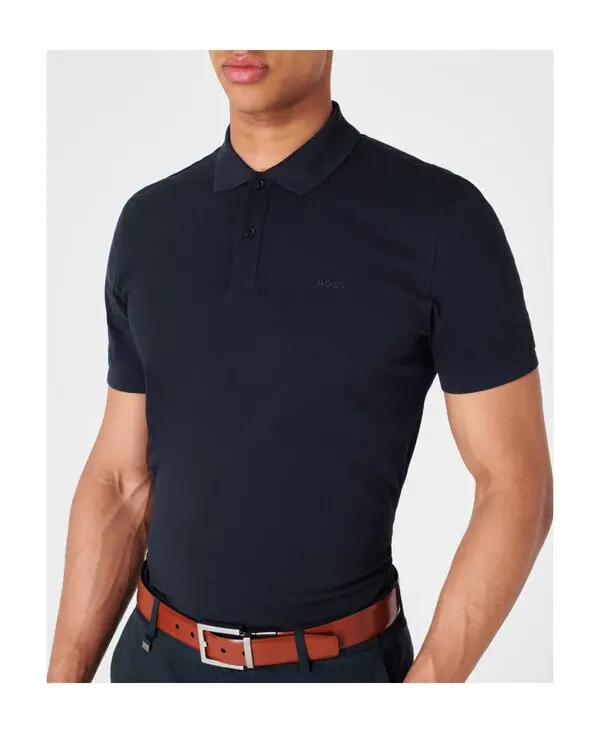 Hugo Boss Navy Blue Short-sleeved Polo Shirt