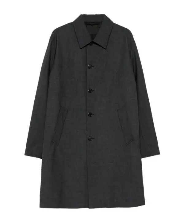 Prada Technical Wool Coat - Charcoal