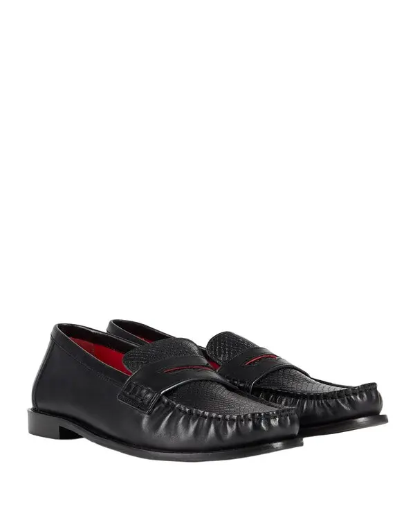 MAXCO. Max&co. Lizard-embossed Leather Loafers