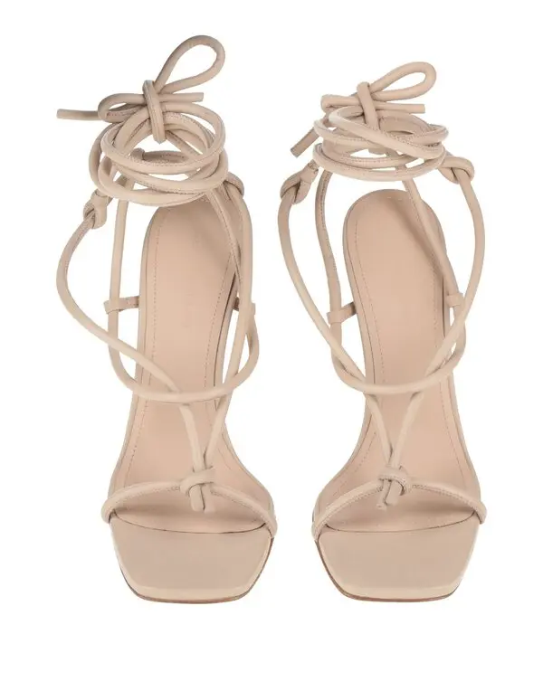 Rick Owens Minimalist Cowhide High Heels With Sculptural Heels
