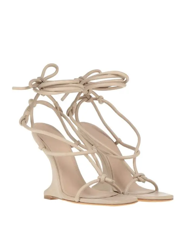 Rick Owens Minimalist Cowhide High Heels With Sculptural Heels