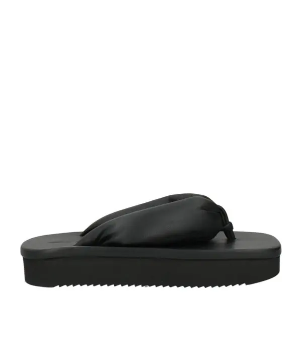 Rick Owens Minimalist Leather Slide Sandals