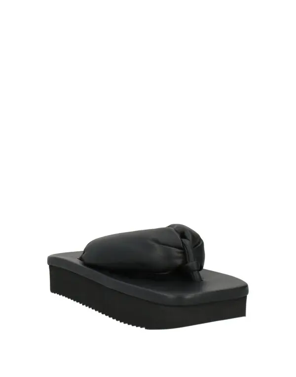 Rick Owens Minimalist Leather Slide Sandals
