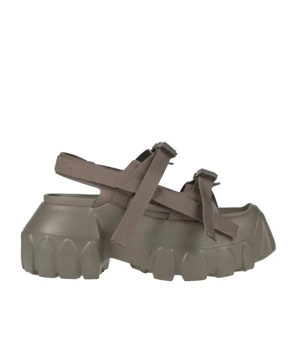 Rick Owens Minimalist Elastic Strap Block-heel Sandals