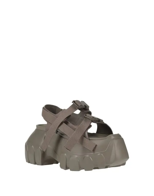 Rick Owens Minimalist Elastic Strap Block-heel Sandals