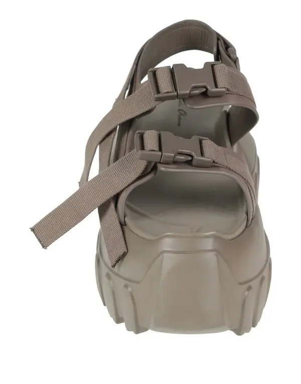 Rick Owens Minimalist Elastic Strap Block-heel Sandals