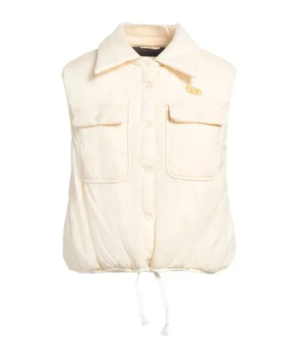 DIESEL® Sleeveless Gilet With Classic Collar And Button Fastenings