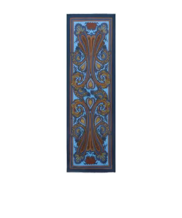 Etro Modal And Cashmere Scarf With Paisley Motif