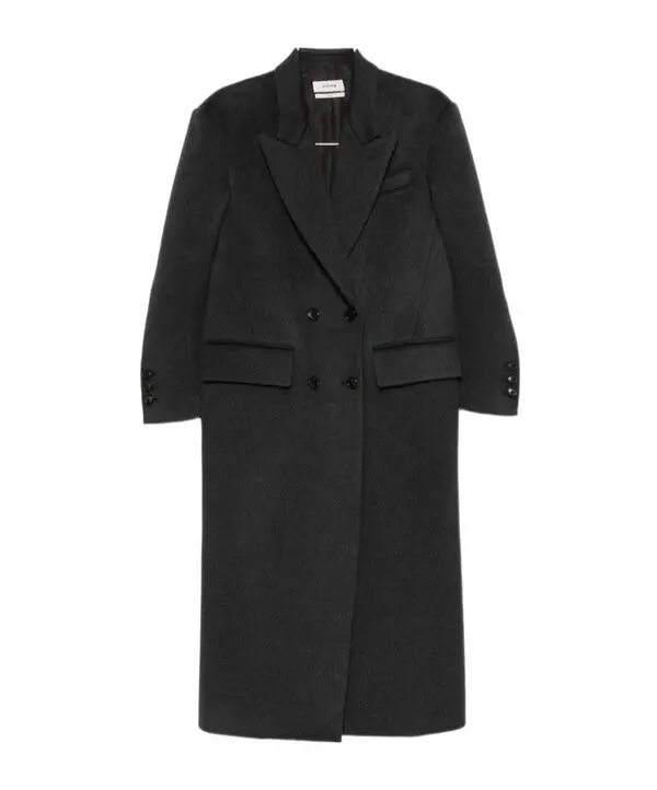 SYSTEM Double-breasted Peak-lapel Coat