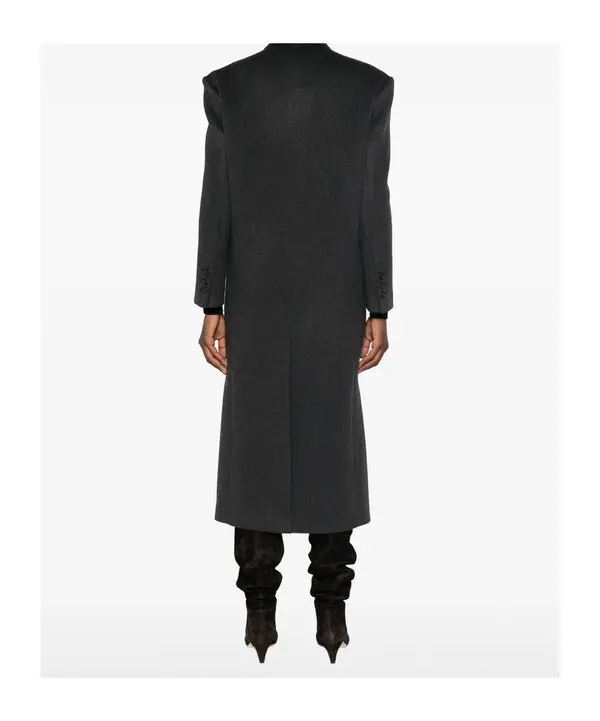 SYSTEM Double-breasted Peak-lapel Coat