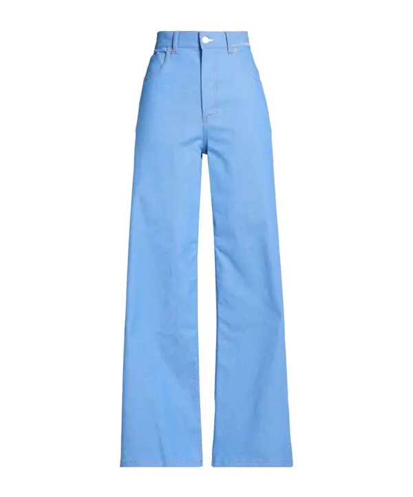 Marni Mediumblue Slightstretch Denim Flare Pants - Blue