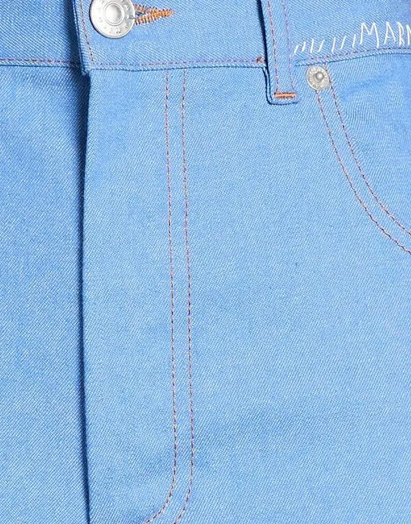 Marni Mediumblue Slightstretch Denim Flare Pants
