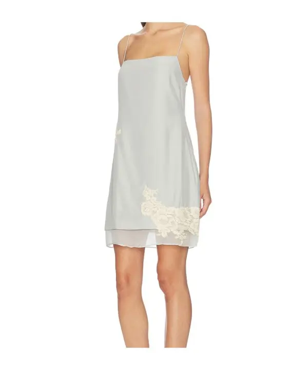SIR. Spaghetti Strap Embroidered Mini Dress