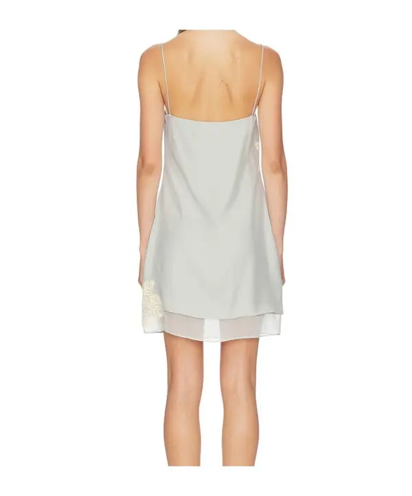 SIR. Spaghetti Strap Embroidered Mini Dress