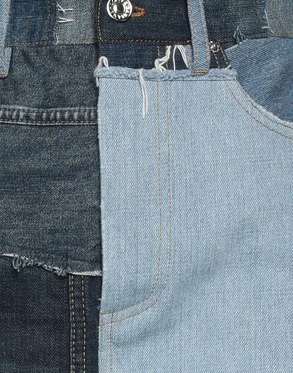 Dolce & Gabbana Patchwork Denim Pencil Skirt