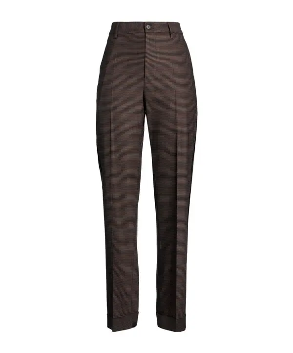 MAISON MARGIELA Solid Color Casual Trousers