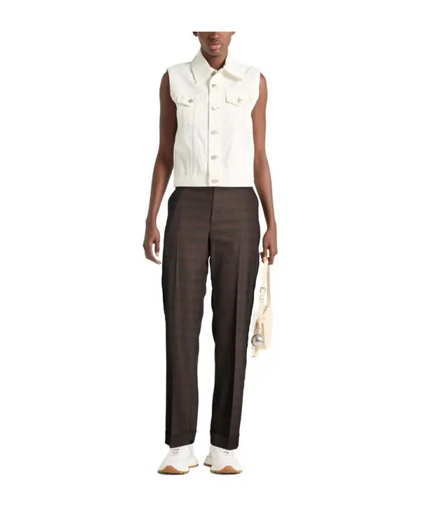 MAISON MARGIELA Solid Color Casual Trousers
