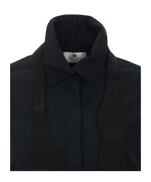 Elisabetta Franchi Bow-tie Long Sleeved Shirt