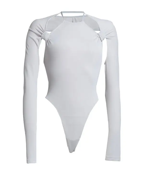 Jacquemus Solid-color Chiffon Long-sleeve Turtleneck