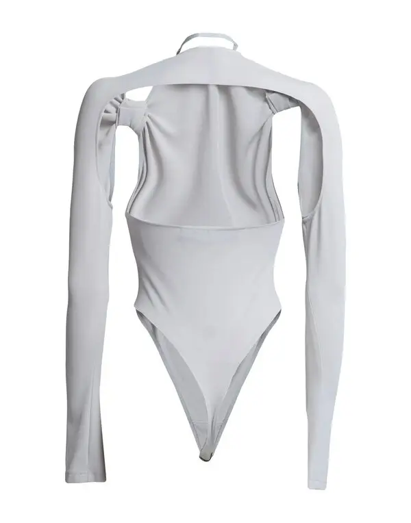 Jacquemus Solid-color Chiffon Long-sleeve Turtleneck