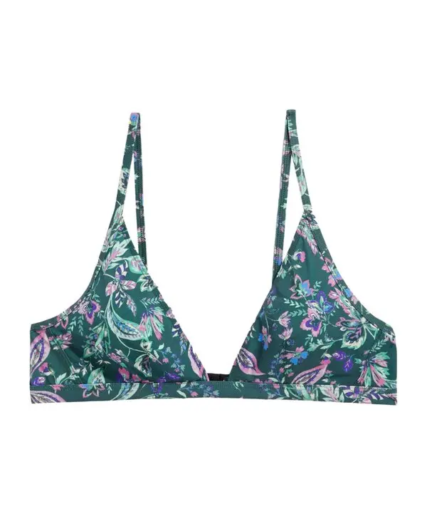 Isabel Marant Étoile Floral Print Bikini Top - Green