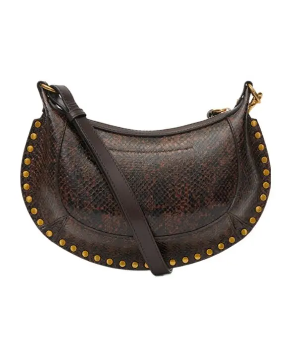 Isabel Marant Étoile Oskan Moon Bag In Grained Leather