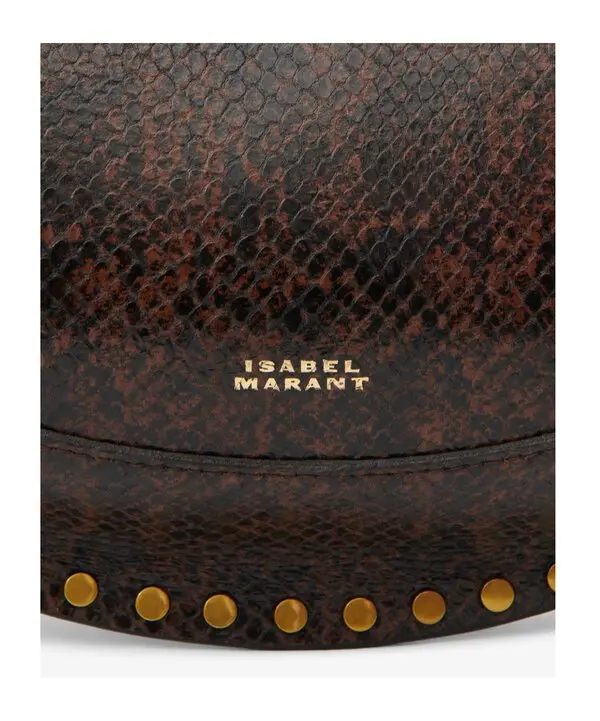 Isabel Marant Étoile Oskan Moon Bag In Grained Leather