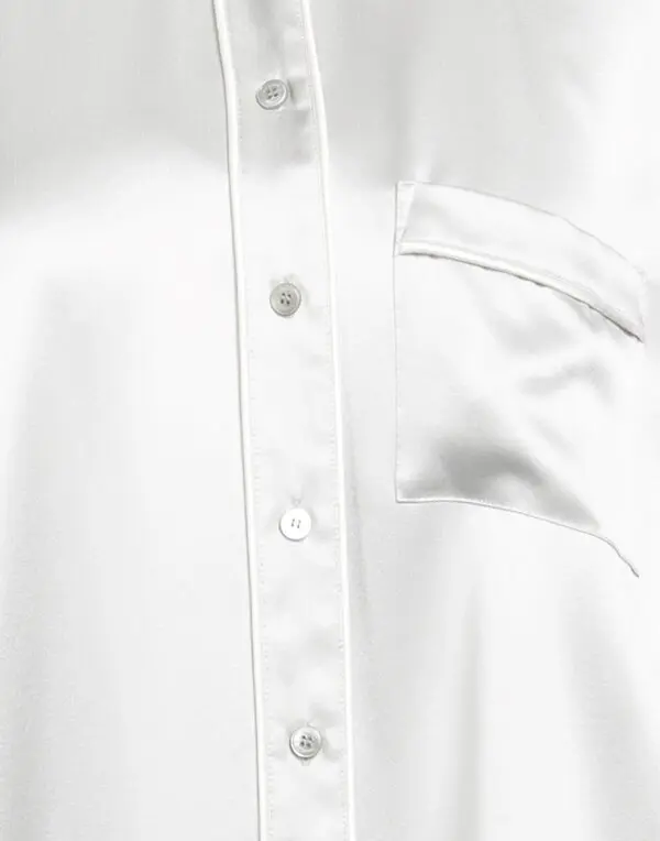 Burberry Two-tone Satin Shirt