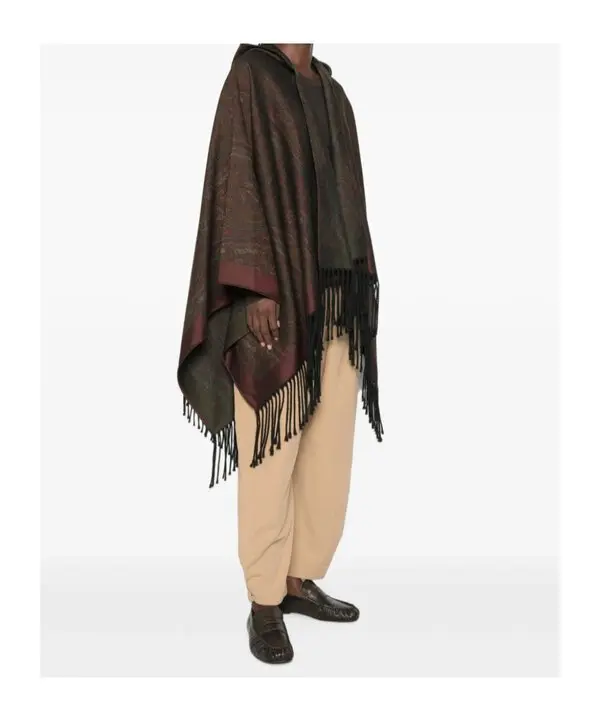 Etro Paisley-print Hooded Poncho