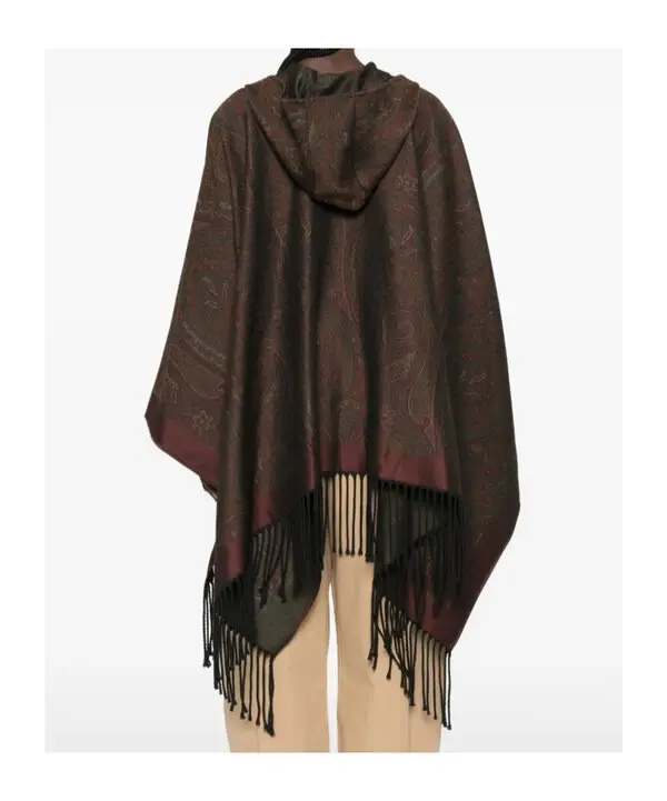 Etro Paisley-print Hooded Poncho
