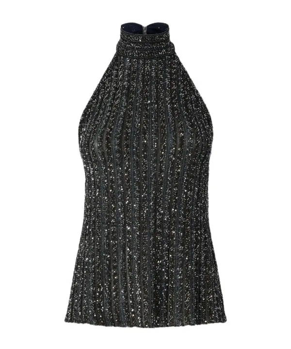 Missoni Sequin Embellished Halterneck Top - Multi