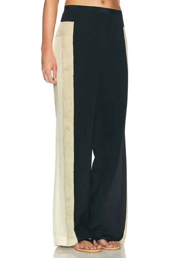 SIR. Elastic Waistband Casual Pants - Geo Scape