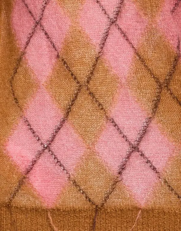 Marni V-neck Argyle Pullover