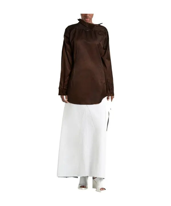 MAISON MARGIELA Turtleneck Top With Buttoned Cuffs