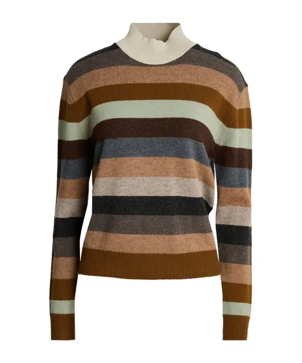 Tory Burch Striped Wool Knit Sweater