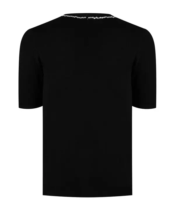 Valentino Garavani Short-sleeved Wool Shirt With Embroidery