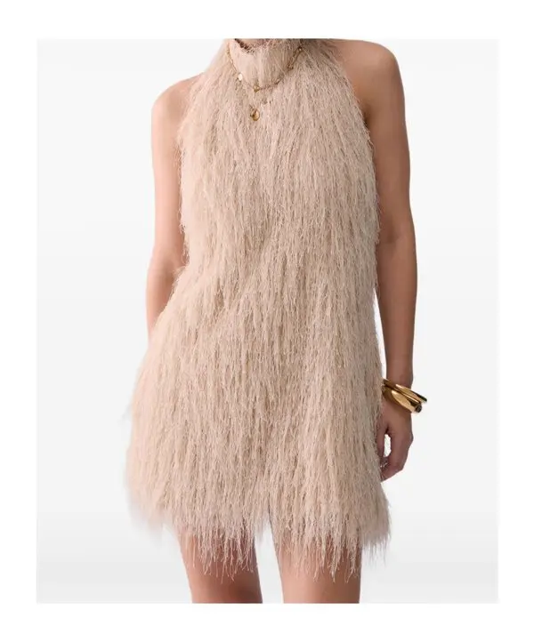Liu Jo Short Dress With Frayed Fabric