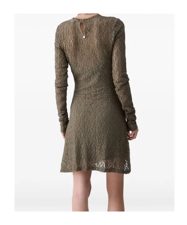 Liu Jo Long Sleeve Lace Embellished Mini Dress