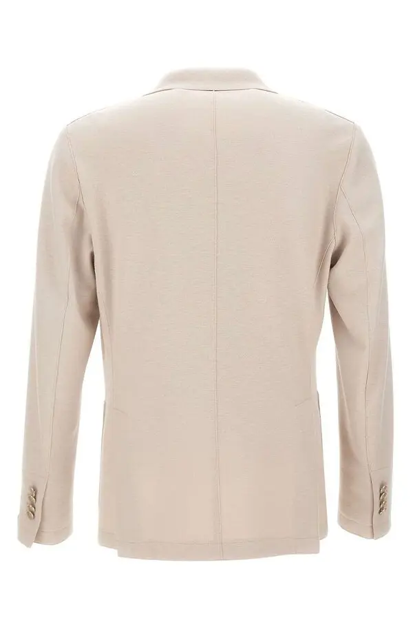 Eleventy Double-breasted Peak-lapel Blazer
