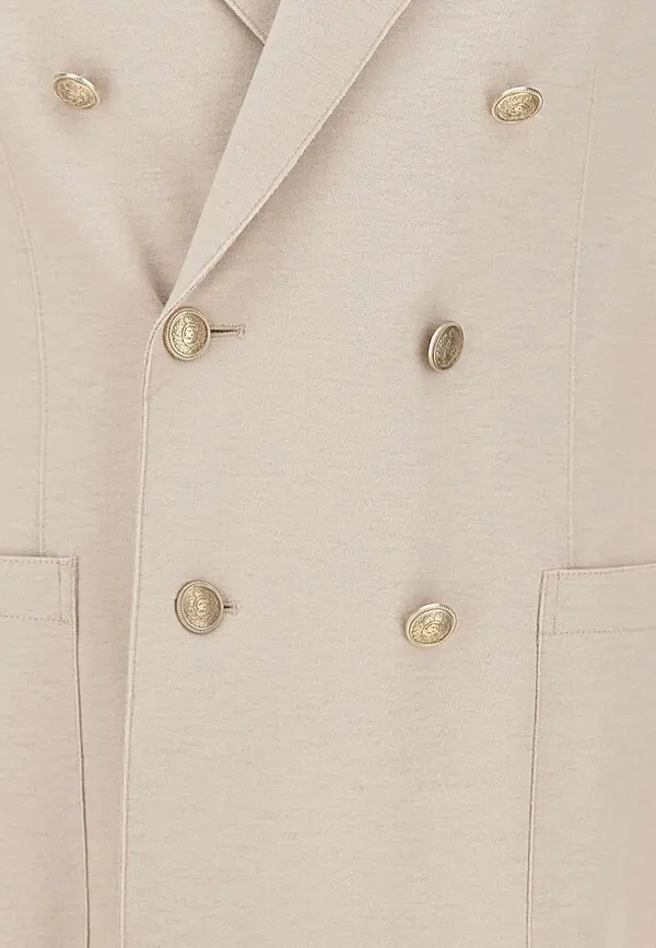 Eleventy Double-breasted Peak-lapel Blazer