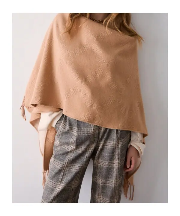 Liu Jo Logo-jacquard Fringed Scarf